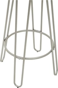 Barová stolička z jilmového dřeva ve stříbrné barvě/v přírodní barvě (výška sedáku 75 cm) District – Premier Housewares