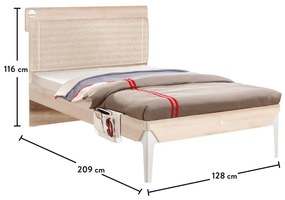 Čilek Studentská postel 120x200 cm Duo Line