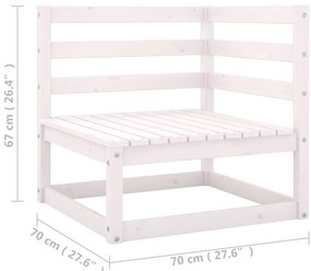 vidaXL Marketos 4dílná zahradní sedací souprava s poduškami masivní borovice