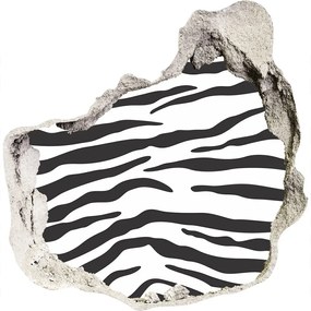 Wallmuralia Fotoobraz díra na stěnu nálepka Zebra pozadí 75x75 cm