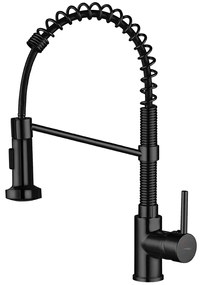Kuchinox Loco, vysoká dřezová baterie s flexibilním výtokem, černá matná, LAV-BQC_76SD