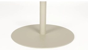 Krémový ocelový kulatý konferenční stolek ø 60 cm Snow – Zuiver