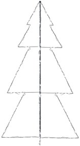 vidaXL Vánoční stromek kužel 300 LED diod dovnitř i ven 120 x 220 cm