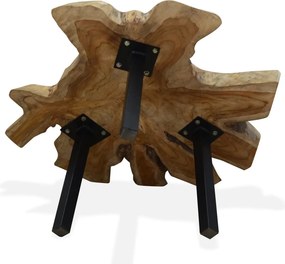 Konferenční stolek pravé teakové dřevo 80 x 70 x 38 cm 244550