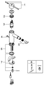 GROHE 32934001 - Bidetová baterie ESSENCE DN 15 lesklý chrom