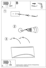 Sollux SL.1048 - Nástěnné svítidlo VIXEN 1xG9/40W/230V lesklá bílá