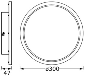 Osram - LED Koupelnové stropní svítidlo DISC LED/18W/230V 3000/4000K IP44