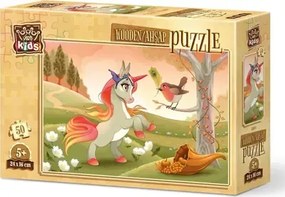 ART PUZZLE 5884 Dřevěné puzzle Roztomilý poník / 50 dílků / od 5 let