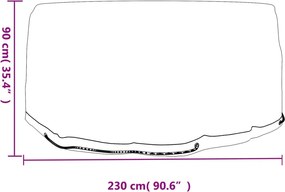Plachty na zahradní nábytek 2 ks 10 oček Ø 230 x 90 cm kulaté 3155353