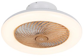 Stropní ventilátor dřevěný vč.LED s dálkovým ovládáním - Clima