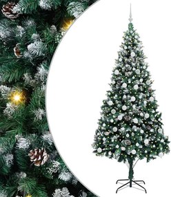 Umělý vánoční stromeček Zelená 210 cm PVC, ocel a plast 3396276