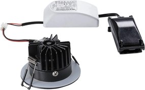 LA 114420 PATTA-I zápustná matná černá kruhová 230V/500mA LED 9W 38° IP65 3000K - BIG WHITE (SLV)