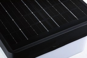 P 95748 Hybrid LED venkovní nástěnné svítidlo Isleen domovní 230V + solární IP44 hranaté 163x163mm 3000K 2,3W 230V černá - PAULMANN
