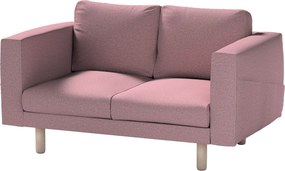 Potah na pohovku IKEA Norsborg 2-místná barva růžová látka pletený vzor