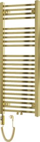 Mexen Pluton, elektrické topné těleso 1200x500 mm + topná tyč 600 W, zlatá lesklá, W106-1200-500-2600-50