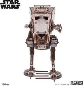 Ugears 3D dřevěná mechanická skládačka Star Wars AT-ST kráčedlo