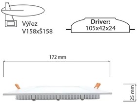 LED podhledové svítidlo McLED TORO S15 TS172-15W4000K-W-EN neutrální bílá ML-412.005.33.0