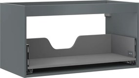 Mexen Box-A, závěsná skříňka 90 cm, 1 zásuvka, grafitová matná, 91AX0-0900-470-1-66