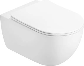 Mexen Carmen 2.0 WC Mísa Rimless Tornado se sedátkem slow-close slim, duroplast, bílý lesk - 3088L4000T