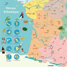 Vilac Magnetická mapa Francie / od 5 let