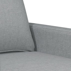 3dílná sedací souprava s poduškami světle šedá textil 3201428