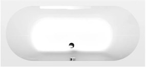 Aqualine Aqualine, JIZERA obdélníková vana 170x80x39cm, bílá, G1780
