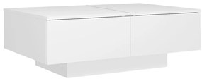 Konferenční stolek bílý 90 x 60 x 31 cm dřevotříska - Default Title