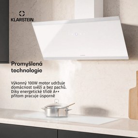 Klarstein Flashline odsavač par bez digestoře | odtah a recirkulace | moderní design | 578 m³/h | 90 cm