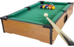 GamesPlanet® 11759 Mini kulečník pool s příslušenstvím 51 x 31 x 10 cm, světlý