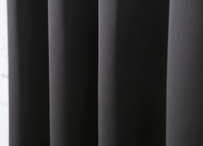 2x Černý závěs OXFORD 140x250 cm