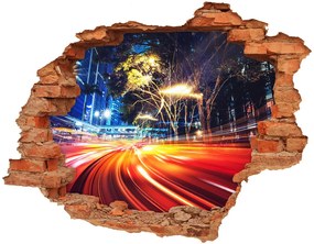 Wallmuralia Fototapeta díra na zeď 3D Rychlost ve městě 90x70 cm