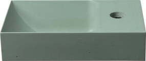 Sapho Piccolino umývátko 30,8 x 10 x 17 cm s otvorem pro baterii vpravo bez přepadu beton zelená PK30523