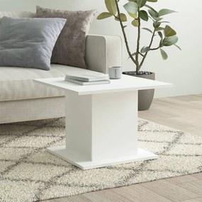 Konferenční stolek bílý 55,5 x 55,5 x 40 cm dřevotříska - Default Title