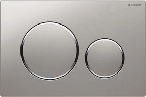 Geberit Sigma20, ovládací tlačítko Sigma20, lakovaný chrom matný-chrom lesklý, 115.882.JQ.1