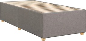 Rám postele bez matrací taupe 90x190 cm textil 3284698