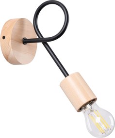 Sollux Lighting Nástěnné svítidlo EMBER černé