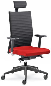 LD seating Element 435-SYS - Kancelářská židle  - černá/červená
