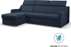 Sedací souprava MIKELI | 232x158 cm | UNI | rozkládací + úložný prostor | AKCE | tmavě modrá 22