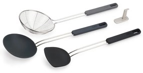 Nerezová sada kuchyňského náčiní 3 ks Fusion Wok Set – Joseph Joseph