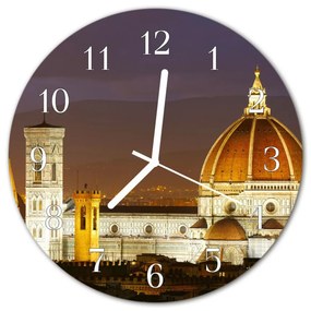 Nástenné skleněné hodiny Bazilika