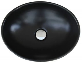 Keramické umyvadlo na desku Mexen ELZA 40 x 34 cm černá