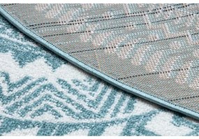 Dywany Luszczow Kulatý koberec FUN Napkin ubrousek - modrý Rozměr koberce: 100 cm KRUH