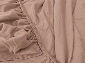 Jersey prostěradlo starorůžové 90 x 200 cm