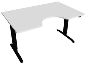 Hobis Motion Elektr. nastavitelný stůl 140x90 - HOBIS ERGO MOTION MSE 2 1400 Dekor stolové desky: bílá, Barva kovové podnože: černá