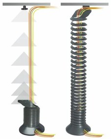 Camar Organizér vedení kabelů TWISTER vertikální černý
