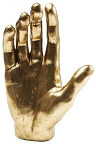 KARE DESIGN Dekorativní předmět Mano - zlatý 35 × 23 × 12 cm