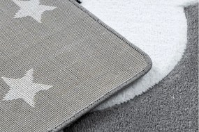 Dywany Łuszczów, Dětský kusový koberec Petit Cloud stars grey, 140x190, šedá, dětský pokoj