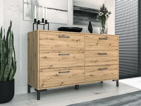 Komoda se šuplíky BEDA - dub artisan