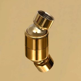 Dešťová sprchová hlavice nerezová ocel 30 cm kulatá zlatá 147705