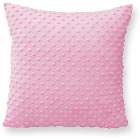 GADEO dekorační polštář Minky dot, růžová Rozměr: 30x30 cm